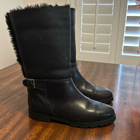 Timberland | Shoes | Timberland Leather Tall Boots Made In Italy | Poshmark